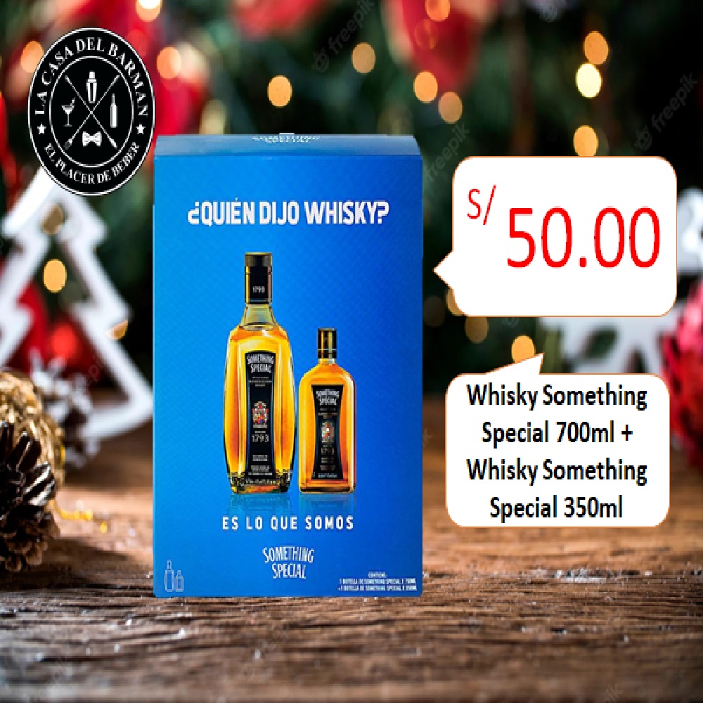 pack whisky something special 700ml + whisky something special 350ml ...